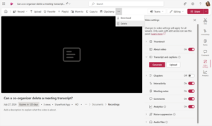 Controlling Teams Transcripts | Practical365