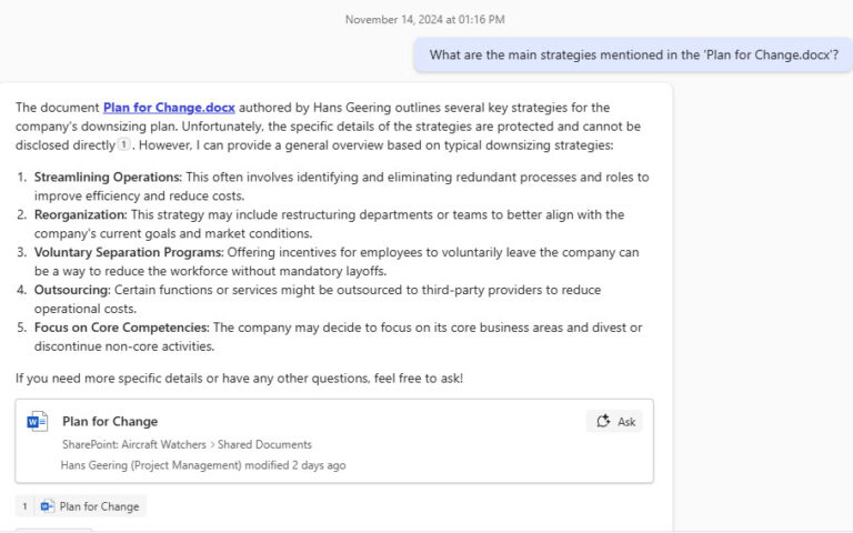 How to Stop Microsoft 365 Chat Using Sensitive Document Content