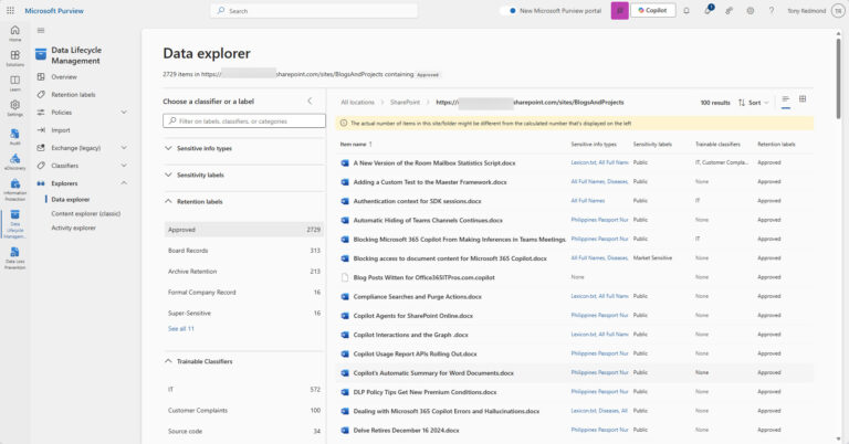 Practical SharePoint: Find Unlabeled SharePoint Files
