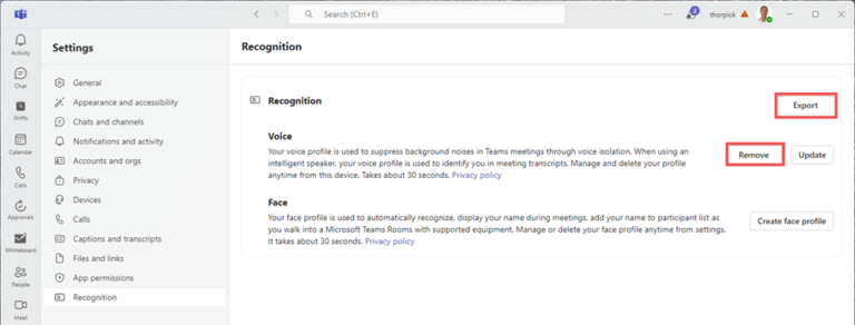 Voice And Face Recognition In Microsoft Teams Practical365