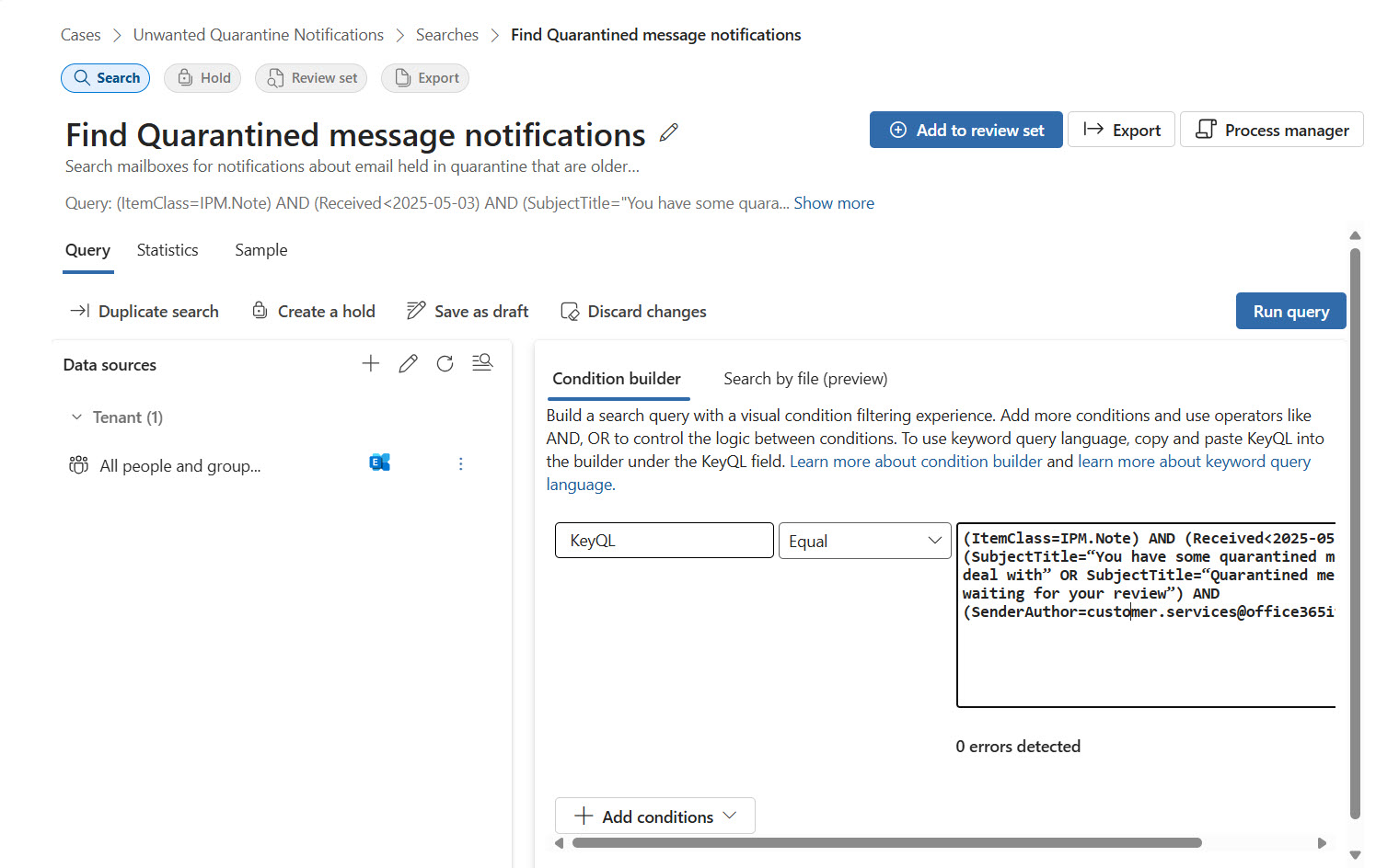 Practical Graph: Using PowerShell to Create and Run eDiscovery Cases